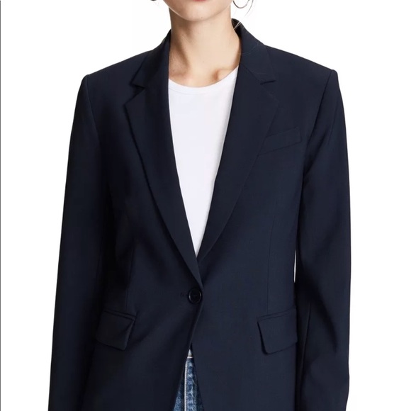 Jackets & Coats | Theory Blue Gabe Blazer Size 4 Like New Msrp 425 ...
